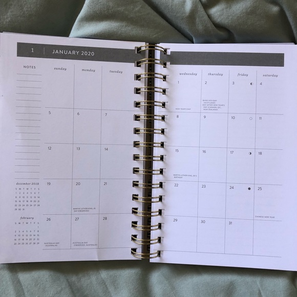 Urban Outfitters | Accessories | Black Gold 292020 Planner | Poshmark